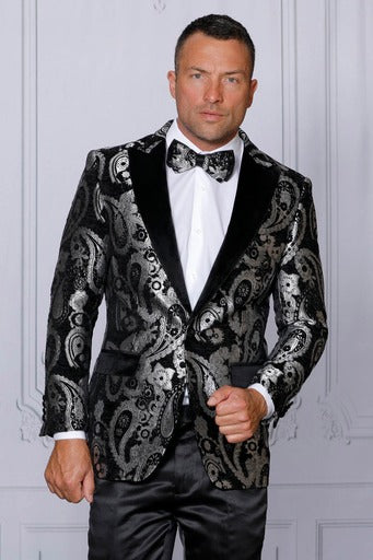 FANCY SPORT COAT WITH BOW TIE-MANZINI – RASOOLS MENSWEAR