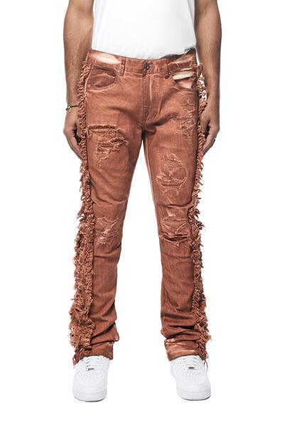 Smoke Rise frayed stacked Jeans – RASOOLS MENSWEAR